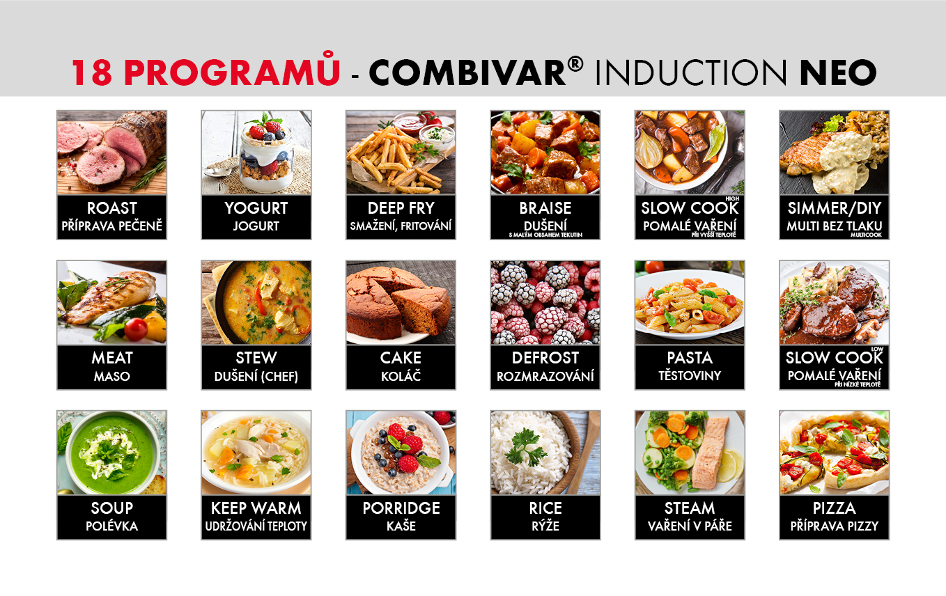 Indukční multifunkční varné a tlakové centrum SYSTEMAT COMBIVAR ...