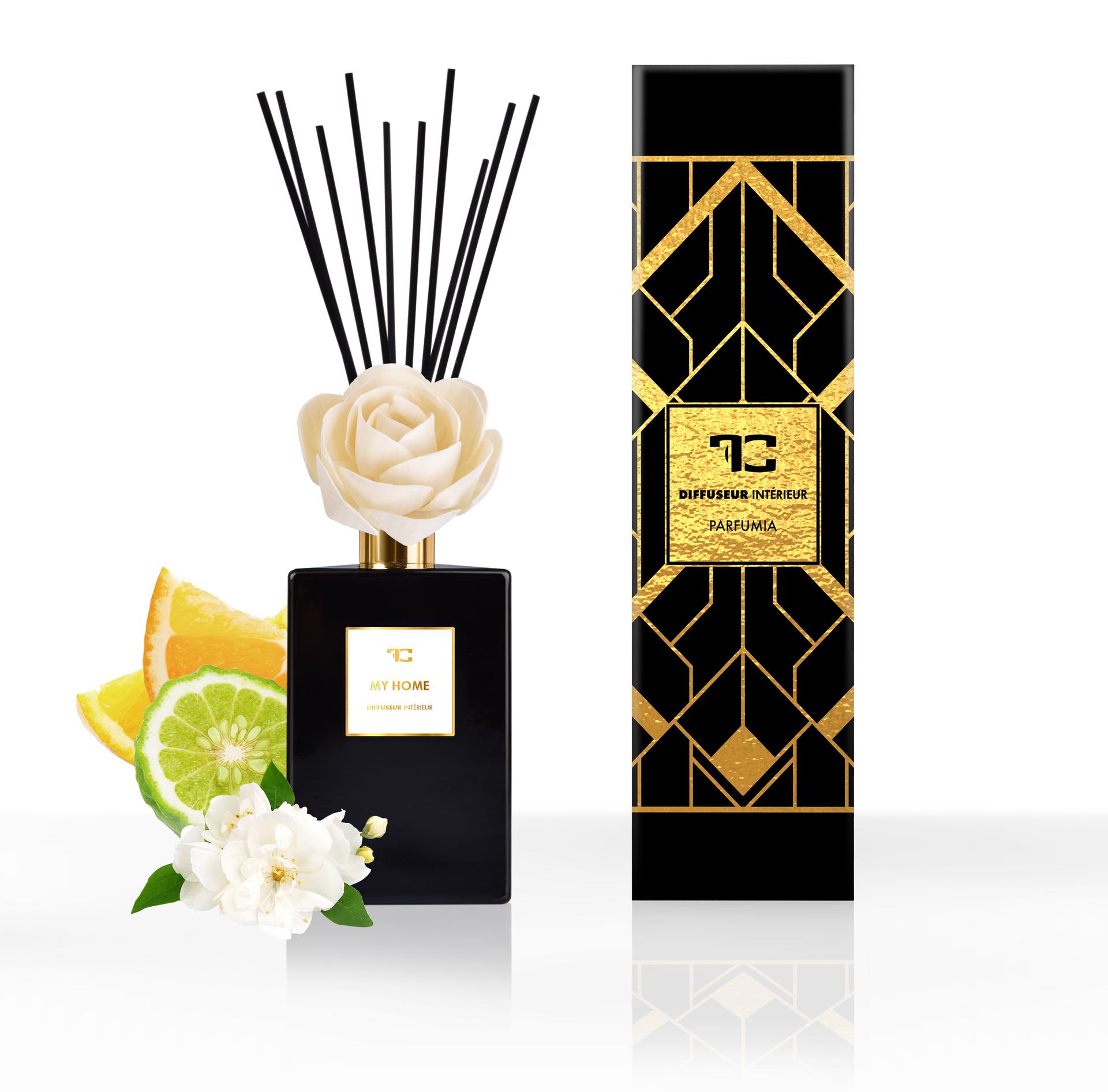 MY HOME | XL difuzér s FLOW květinou & tyčinkami | PARFUMIA® | 500 ml ...