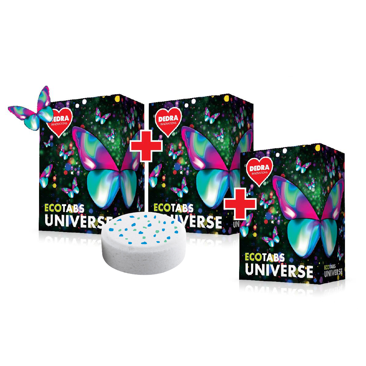 3× UNIVERSE | Tablety na bílé & barevné prádlo | ECOTABS | 78 praní ...