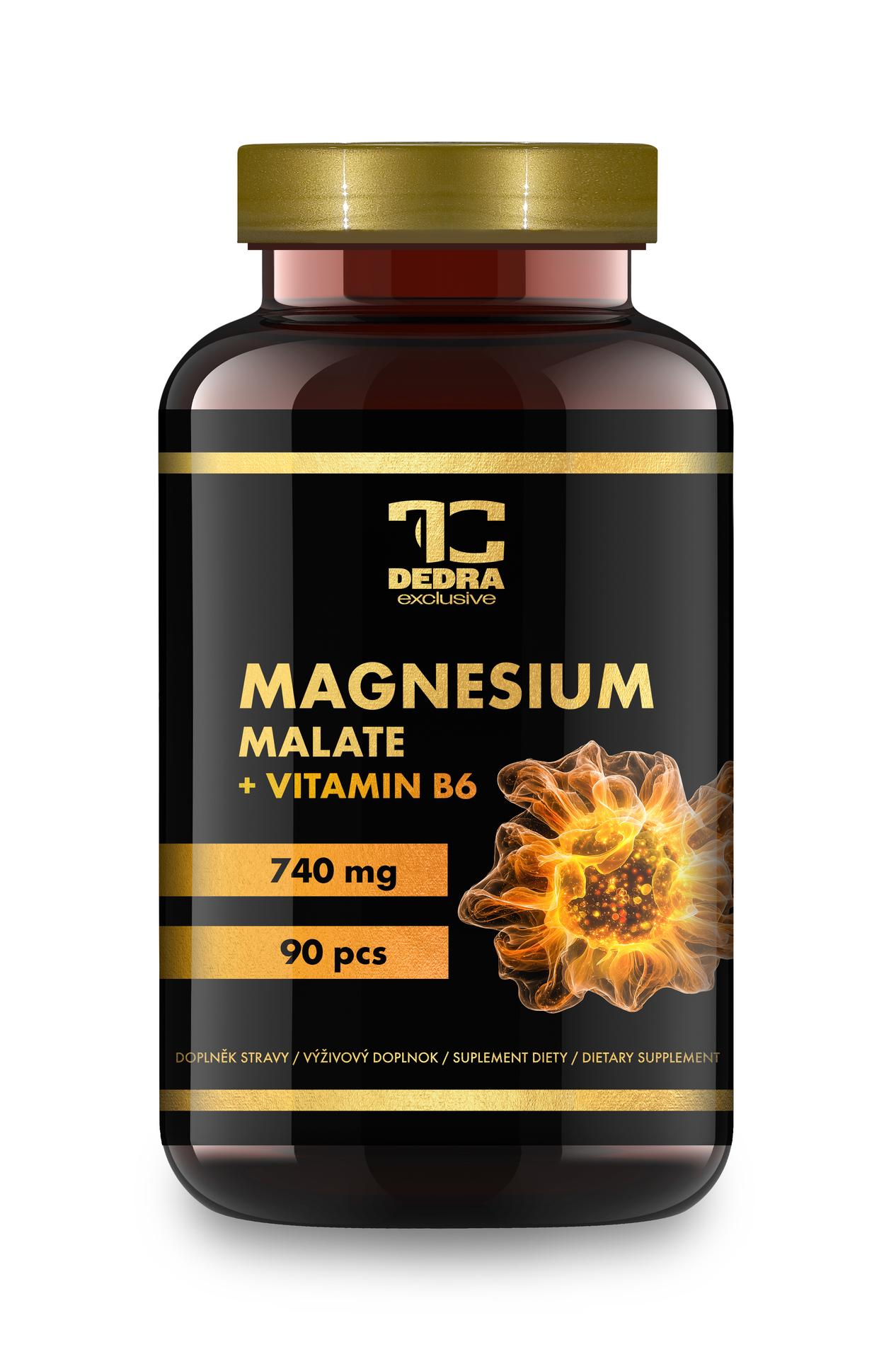 MAGNESIUM MALÁT 740 mg & VITAMIN B6 | energie & snížení únavy | 90 ...