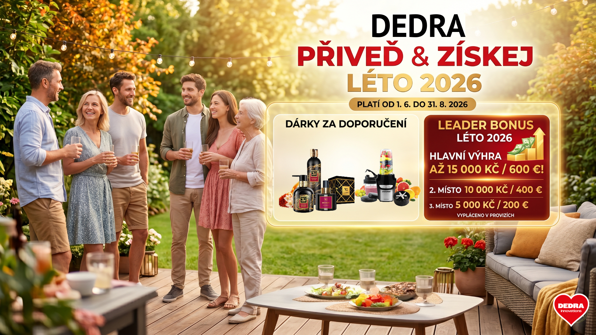 Letní Přiveď & Získej 2026: Získejte dárky za doporučení a sáhněte si ...