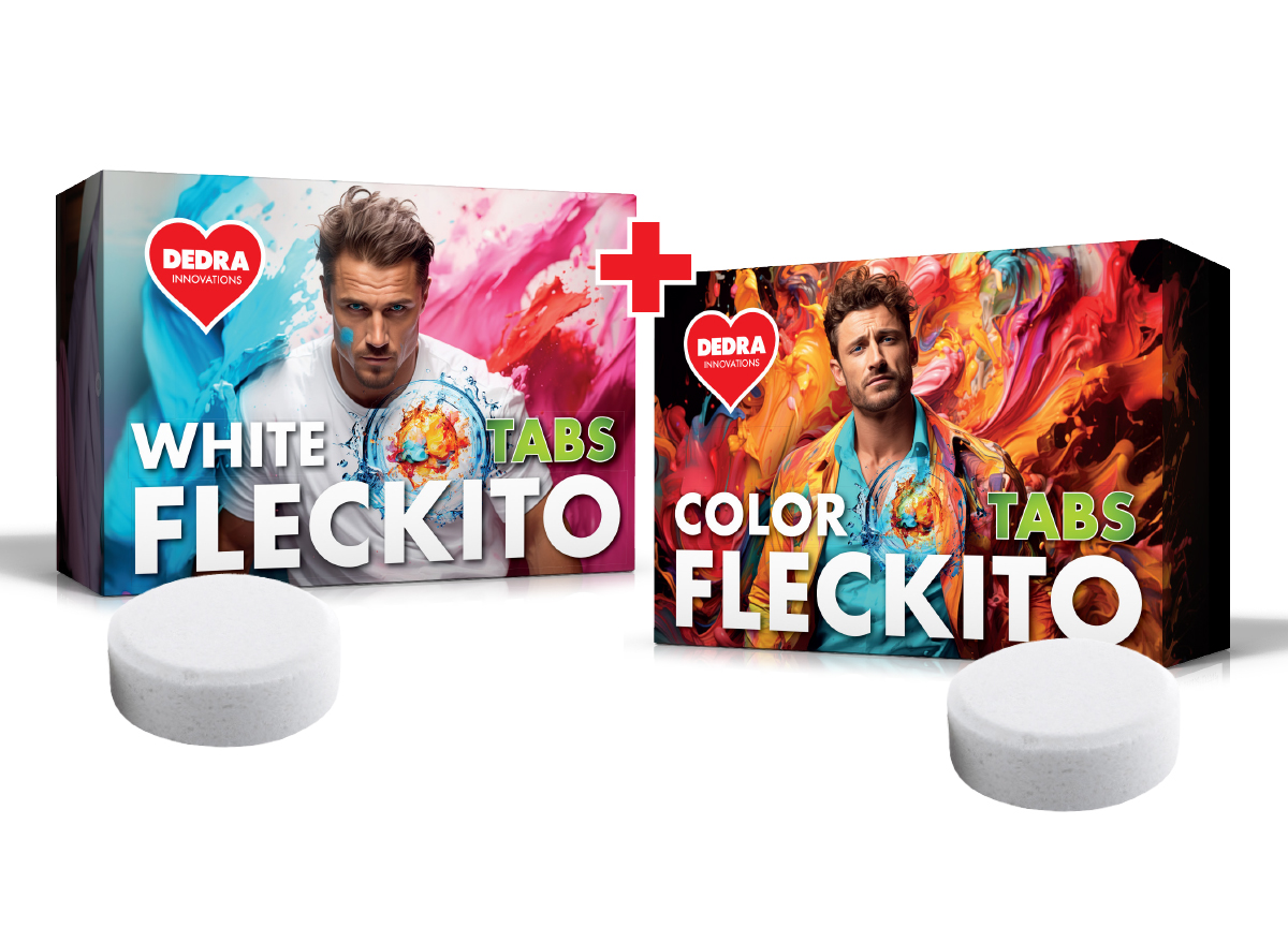 SADA 1+1 tablety na škvrny WHITE FLECKITO TABS + COLOR FLECKITO TABS ...